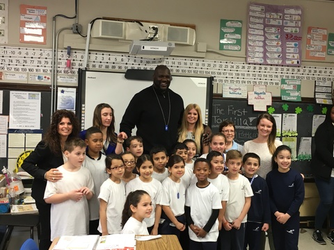 Shaquille O’Neal Visits Second Grade Class - Elizabeth NJ News - TAPinto