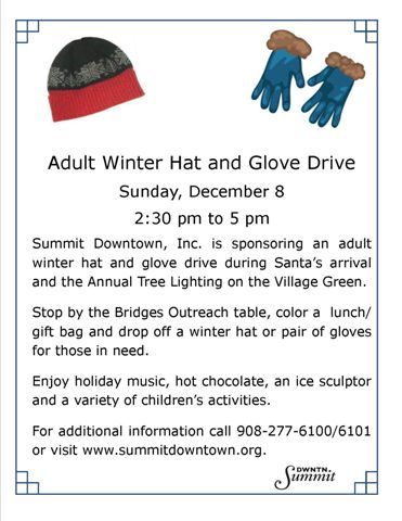Summit Downtown, Inc. Winter Hat, Glove Drive December 8 - News - TAPinto