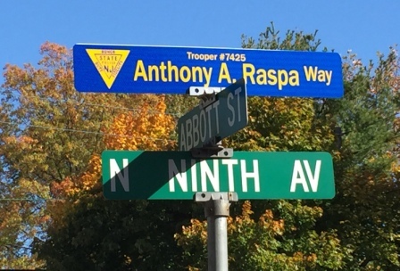 Highland Park Honors NJ Trooper Anthony Raspa with Memorial Street Sign ...