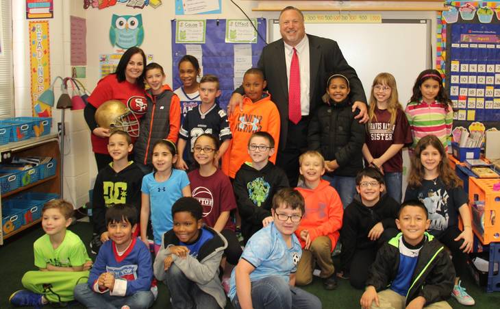 NFL's Ned Bolcar Visits Newton's Merriam Avenue School - Newton NJ News ...