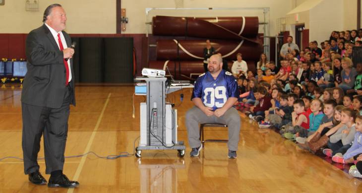 NFL's Ned Bolcar Visits Newton's Merriam Avenue School | TAPinto