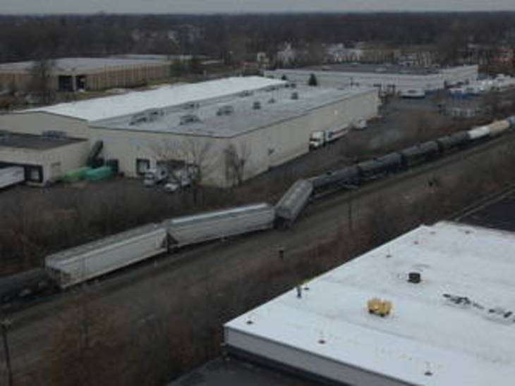 ConRail Working on Track Clean Up Following Friday's Derailment in ...