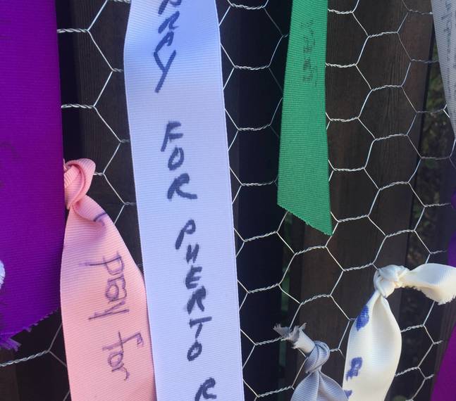 Ribbon Prayer Wall for Peace at St. Bart's - Scotch Plains/Fanwood NJ ...