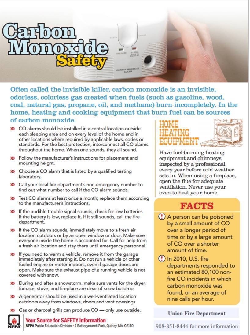 Carbon Monoxide Safety Tips - News - TAPinto