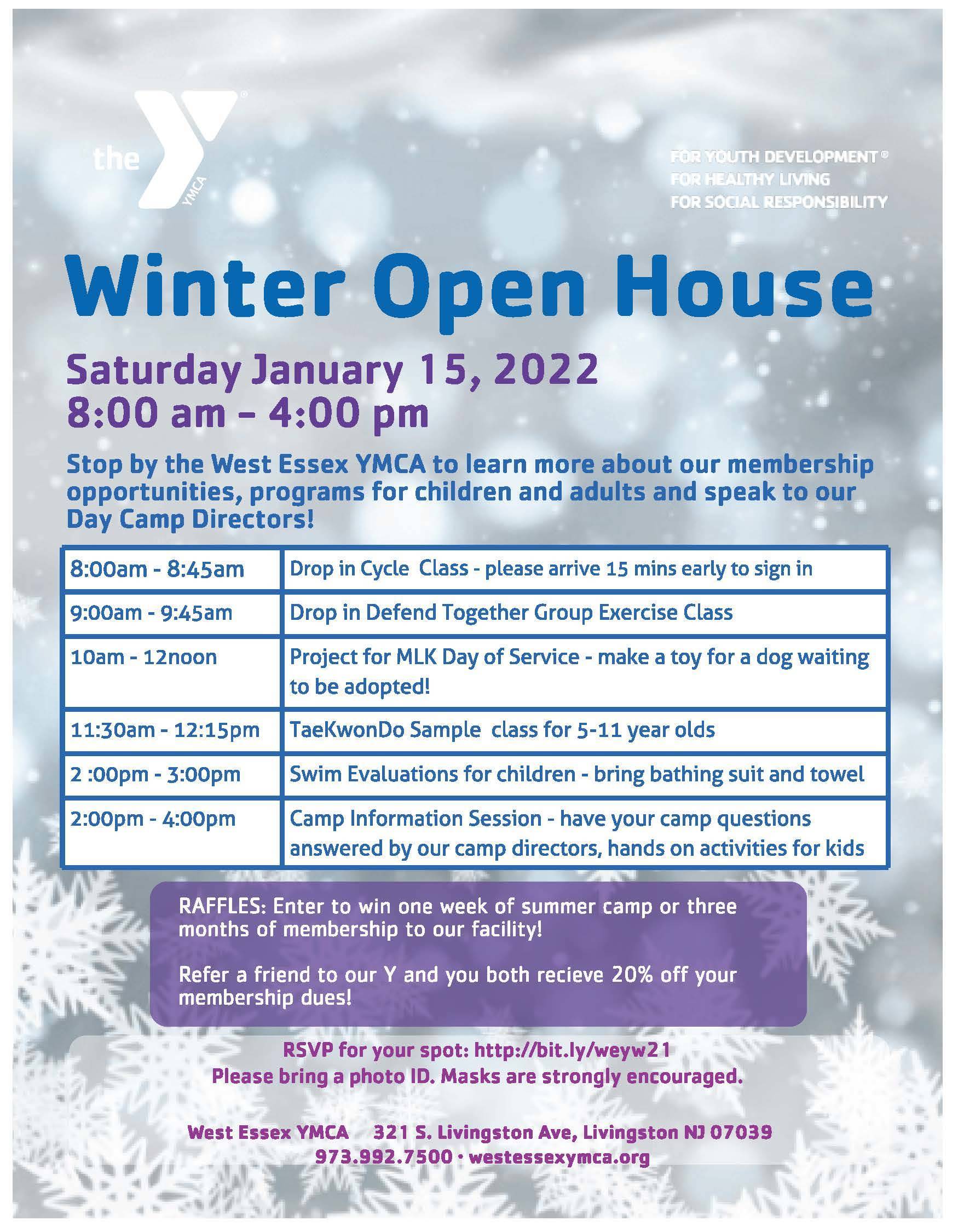West Essex YMCA Winter Open House | TAPinto