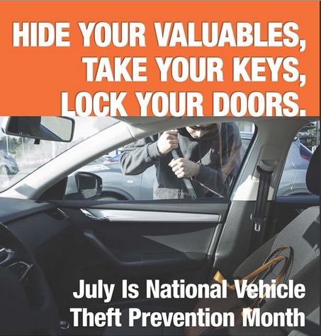 Police Issue Tips for National Vehicle Theft Prevention Month - West ...