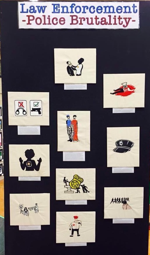 “Law Enforcement -- Police Brutality” Art Display in Westfield Draws ...