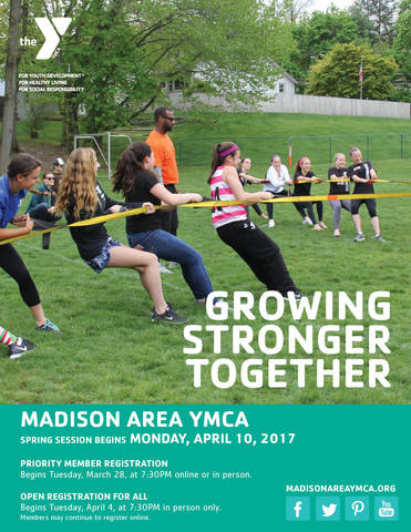 Growing Stronger Together: Register for Madison Area YMCA Spring 2017 ...