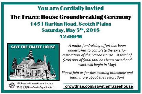 Frazee House Groundbreaking Ceremony Today at Noon | TAPinto