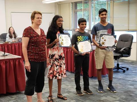 BRMS Students Honored for Creation of Rain Garden at School ...