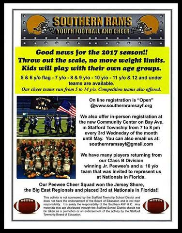 Southern AYF and Cheer Registrations Continues to Be Open For 2017 ...