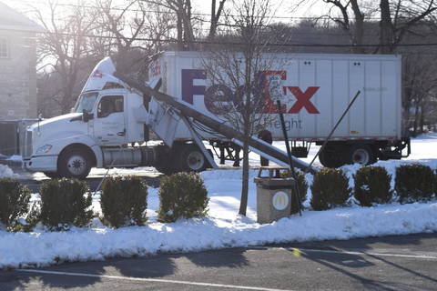 Pole Falls on FedEx Truck, Causing Power Outage at Stores in Route 22 ...