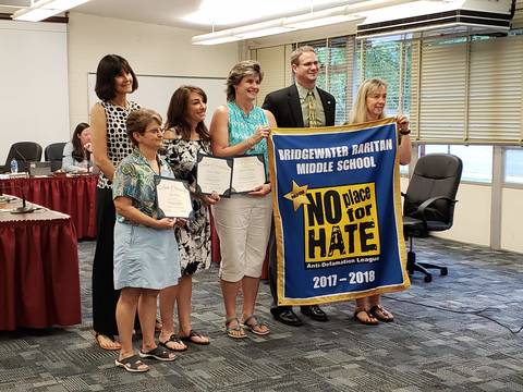 BRMS Counselors Honored for Work to Combat HIB | Bridgewater/Raritan ...