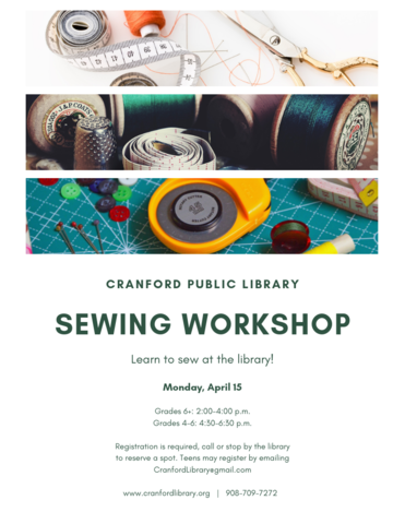Free Sewing Workshop for grades 4-6 | TAPinto