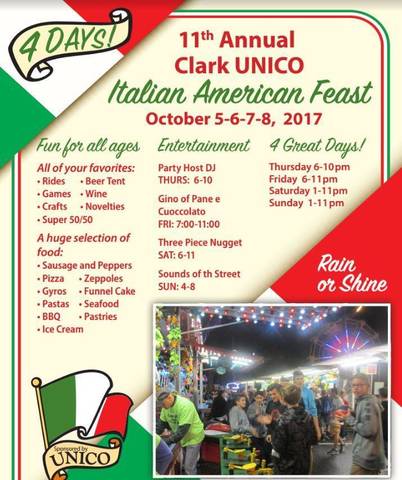 Clark UNICO Italian-American Feast Extends to Four Nights: Opening ...