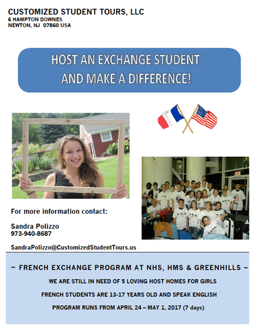 French Exchange Program at Newton High School Seeks Host Families | TAPinto