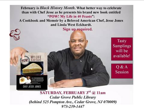Culinary Presentation by Chef Jesse Jones at Cedar Grove Library ...