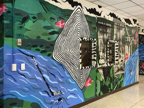 New Mural Brightens the Entry to Roxbury High School | TAPinto