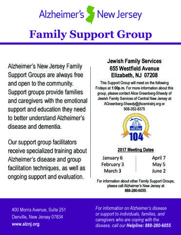 FREE ALZ/Dementia Support Group Friday | TAPinto
