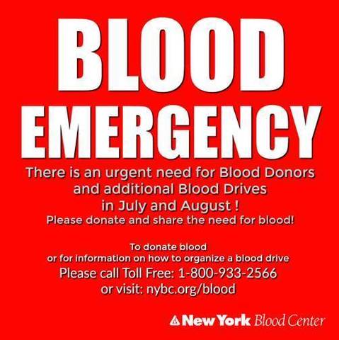 New Jersey Blood Services Declares Blood Emergency | TAPinto