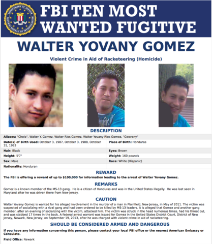 FBI Seeks NJ Gang Member Wanted for Plainfield Murder | TAPinto