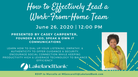 How to Effectively Lead a Work-From-Home Team | TAPinto